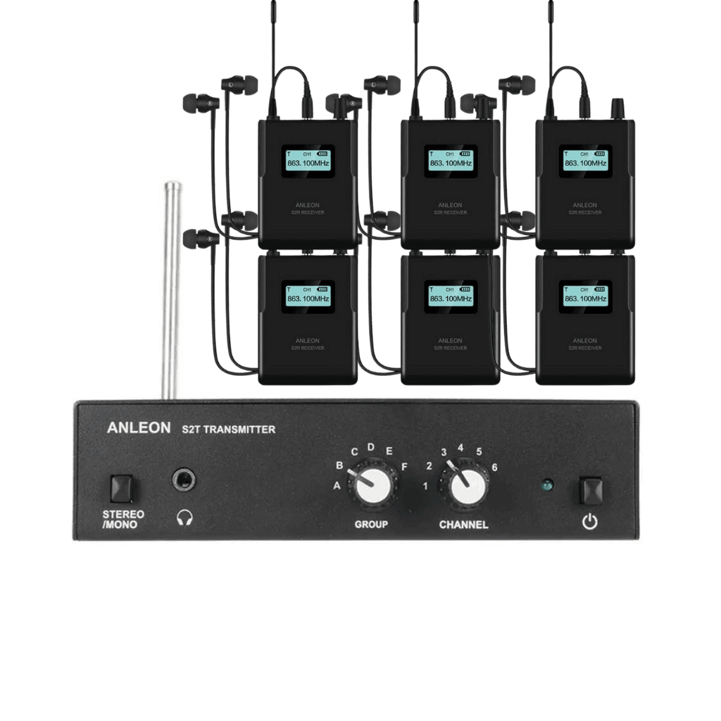 Novo Anleon S2 Plus – Sistema de Monitor In-Ear Sem Fio Estéreo Profis