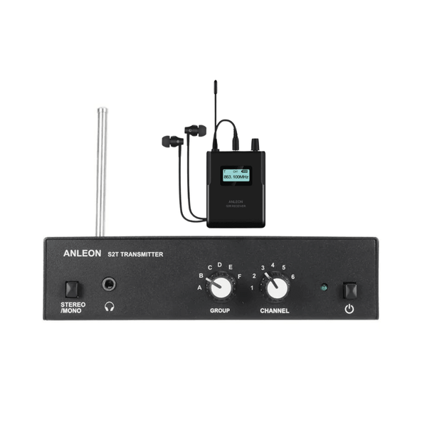Novo Anleon S2 Plus – Sistema de Monitor In-Ear Sem Fio Estéreo Profis
